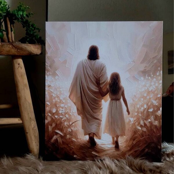 A Little Family, Digital Christian Art, Jesus Rescues Lamb, Jesus ...