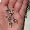 20pcs Treble Clef Beads Large European Bead Spacers Music Note Beads ...