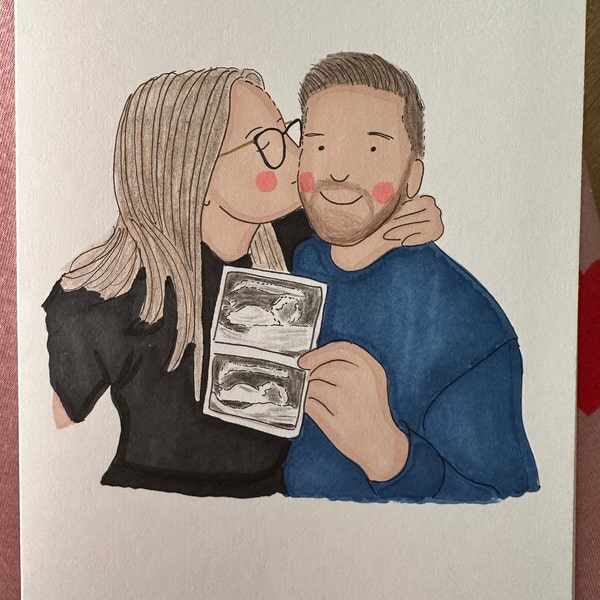 Personalised Illustration, Live Drawing, Guest Drawing, Couple Portrait ...