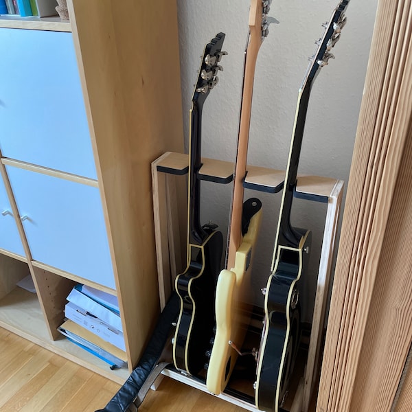 Rack for Multiple Small Guitars, Stand for Small Guitars, Hanger ...