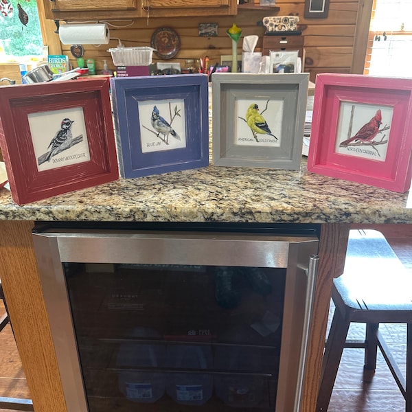 Farmhouse Distressed Frame, Burnt Orange, Rustic Picture Frame, Stacked ...