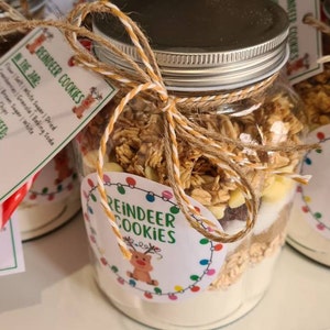 MASON JAR COOKIE Gift | Merry Christmas Cookies in a Mason Jar ...