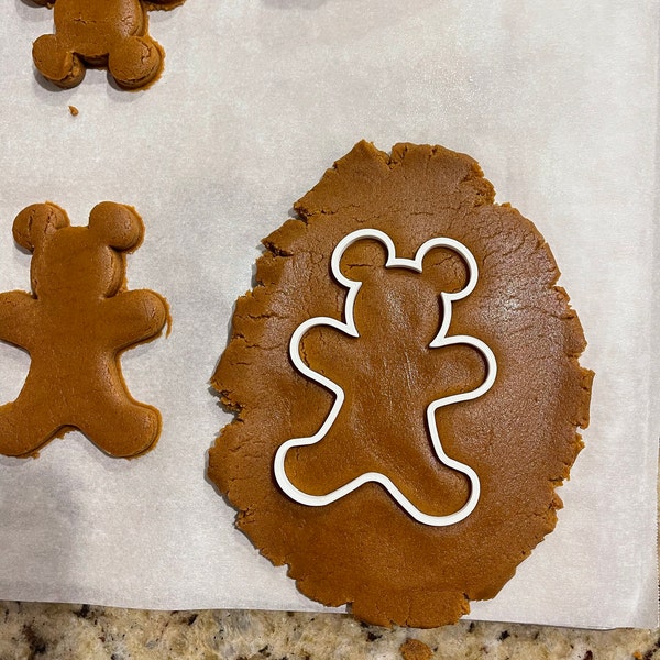 Mickey Mouse Gingerbread Man Cookie and Fondant Cutter - Etsy