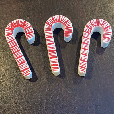 Chunky Wood Candy Canes Rustic Candy Canes Candy Canes Table Decor ...