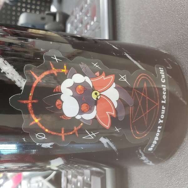 CULT of the LAMB STICKERS : New Red Holographic Vinyl Stickers Support ...