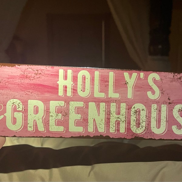 Personalized Greenhouse Sign - Custom Greenhouse Sign - Gardener Friend ...