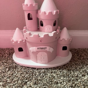 Personalized Pink Princess Castle Piggy Bank Personalized Gift for ...