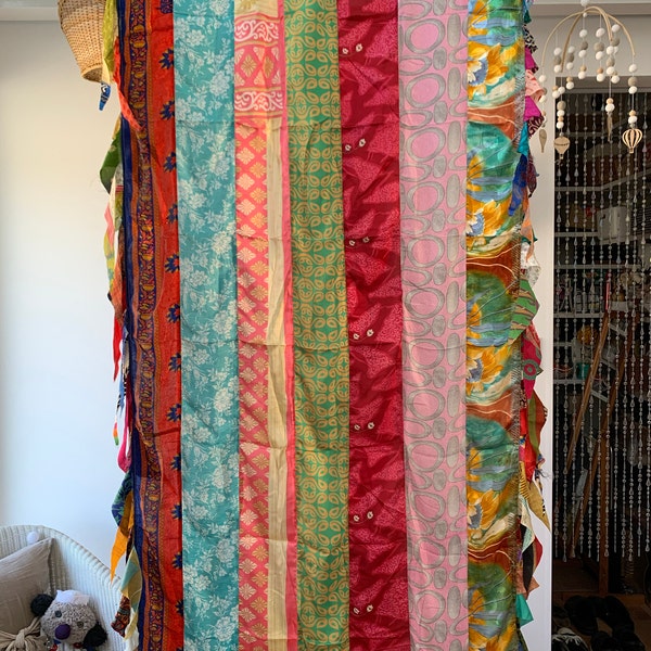 Sari Canopy, Boho Sari Canopy, Indian Sari Bed Canopy, Bohemian Canopy ...