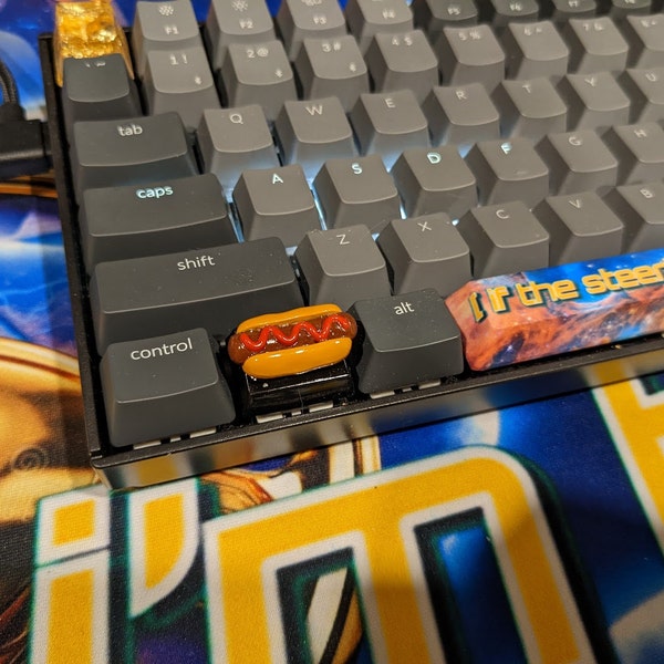 Hot Dog Keycaps Handmade Resin Custom Artisan - Etsy