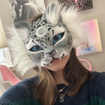 Therian Mask, Therian Bird Mask, Bird Mask, Parrot Mask, Red and Green ...