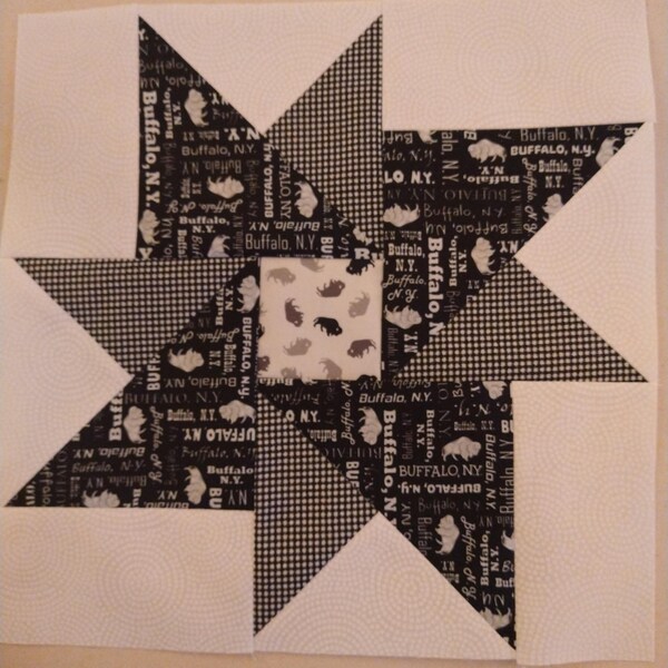Pinwheel Star Quilt Block Pattern - Etsy