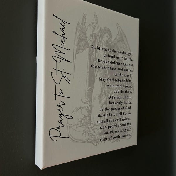 St. Michael Prayer Printable Poster Traditional Catholic Blessing ...
