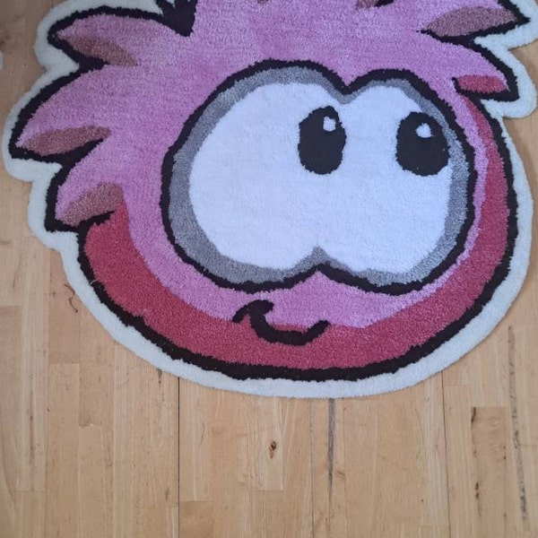 Custom Tufted Rug Handmade Club Penguin Puffles Wool Wall Art ...
