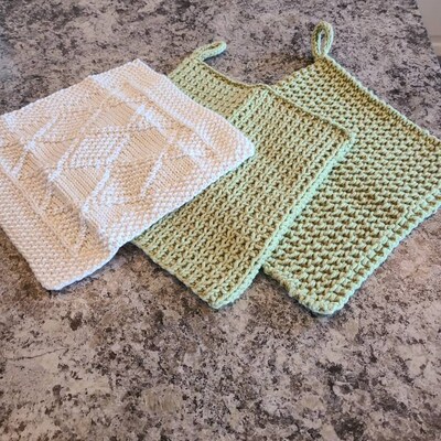 KNITING PATTERN Macrame Cord Trivet Easy Summer Knitting Project - Etsy