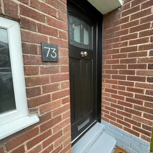Slate House Sign | Personalised Engraved Door Number Plaque - Etsy UK