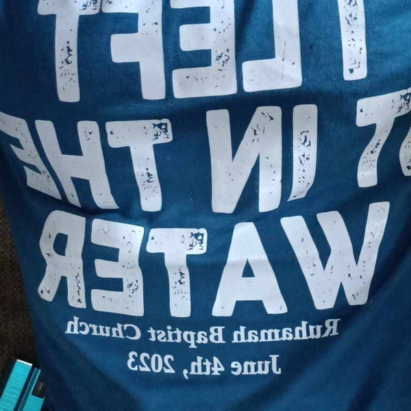 I Left It in the Water Shirt, Baptism Shirt, Religious Shirt, Church ...