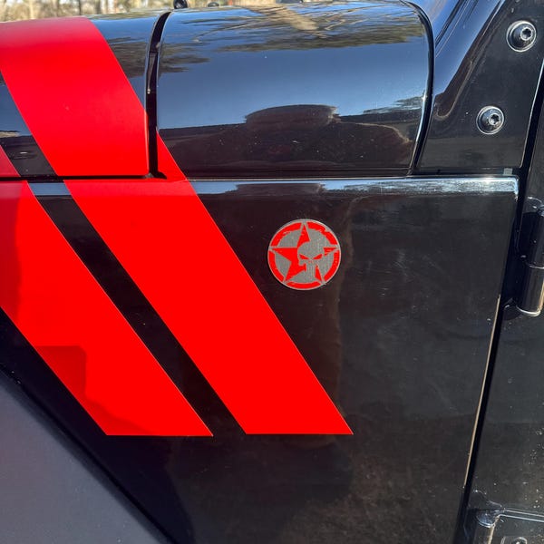One JAKE Skull Fits C6 Racing Emblems Badges C6R - Etsy