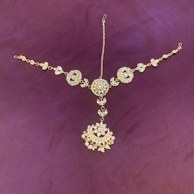 Traditional Sheesh Patti Indian Style Kundan Matha Patti / - Etsy