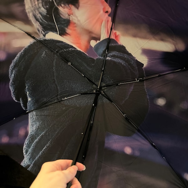 Custom Umbrella Inside Print With Photo Personalized K-pop Umbrella ...