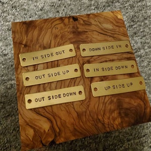 Hand Punched Brass or Aluminum Numbered Tags Custom Numbered | Etsy