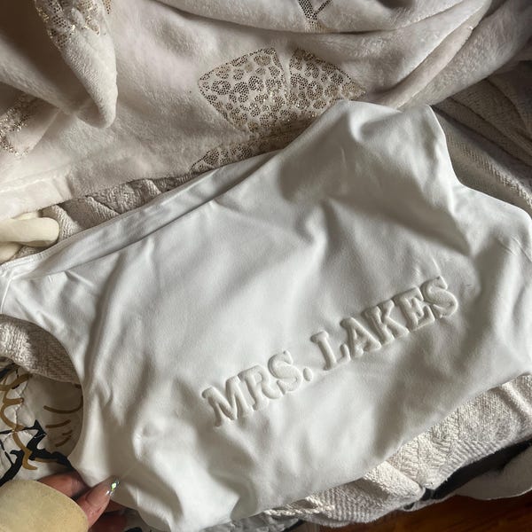 Custom Bride Off-the-shoulder Crop Top: Bridal Shower Gift - Etsy