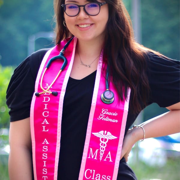 Medical Assistant Grad Stole - Etsy