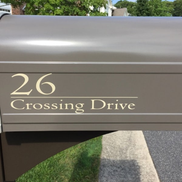 Modern House Numbers Mailbox Decals Address Sign Front Door Decor New ...