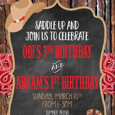 Western RODEO COWBOY Team ROPING Buckaroo Birthday Silhouette Back ...