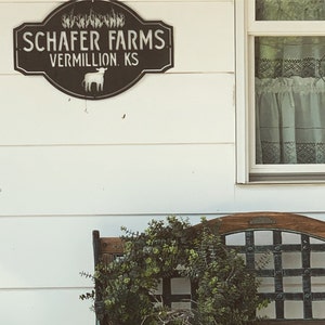 Custom Vintage Metal Farmhouse Sign Family Farm Wall Art Personalized ...