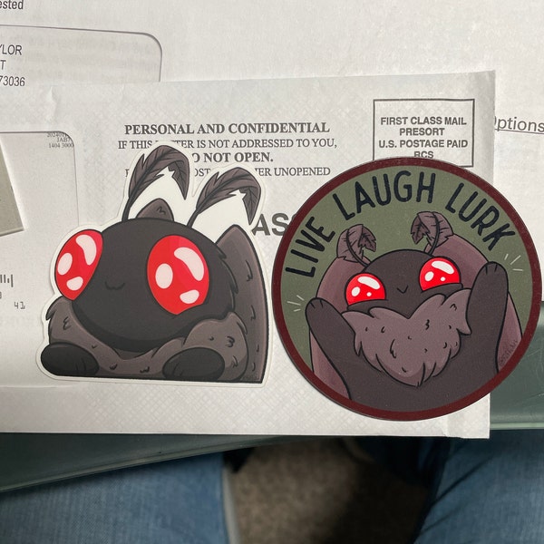 Mothman Magnets! || Cute Cryptid Mothman Magnet Set || Boba Mothman ...