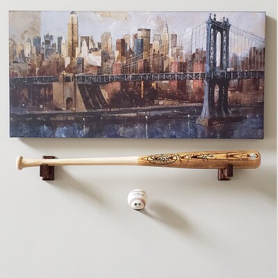 Baseball Bat Hat Rack - Etsy