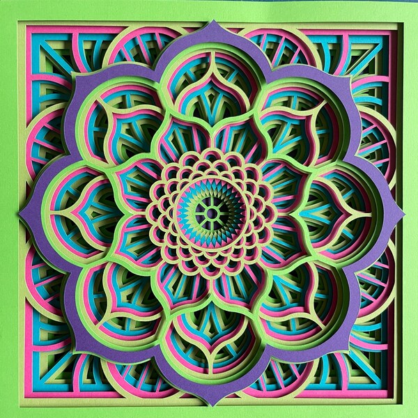 Laser Cut Multi-layer Mandala SVG Cutting Files Laser Cut Layered Panel ...