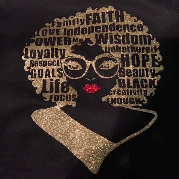 Afro Woman Svg, She is Enough Svg, Pdf Dxf Png Eps Files - Etsy