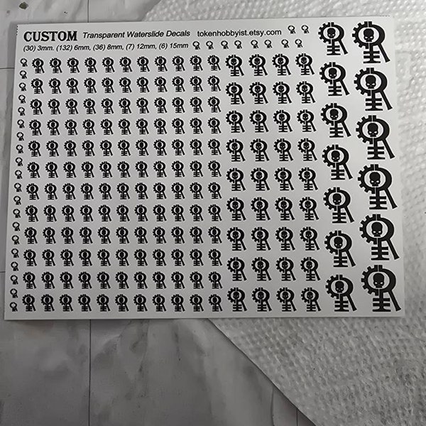 Waterslide Decals and Transfers for Tabletop Miniatures / Roleplaying ...