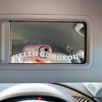 Pink Bow Car Mirror Decal, Coquette Car Mirror Sticker, Rear View ...