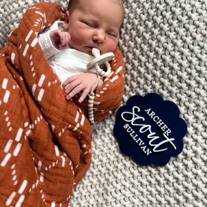 Wooden Sun Baby Name Sign Hospital Name Sign for Birth - Etsy