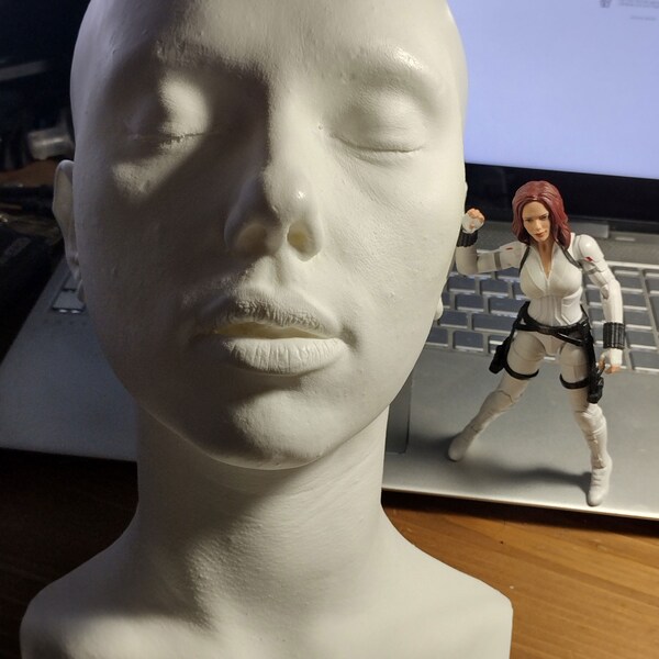 Life Mask KEANU REEVES Life Cast Plastic White Urethane Resin Special ...