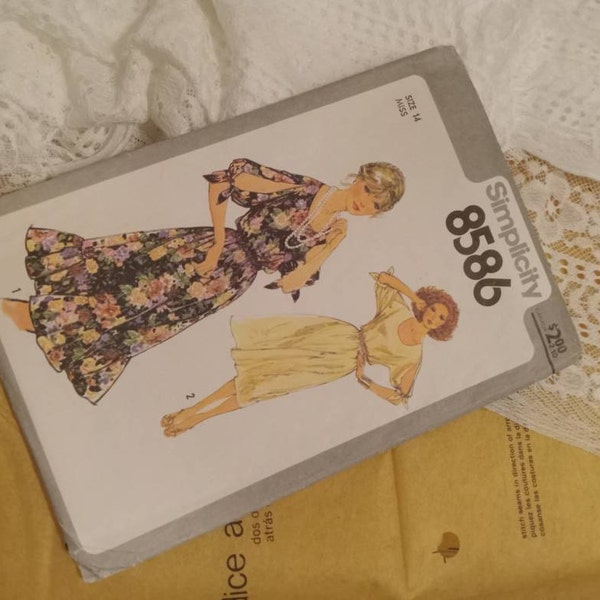 UNCUT and FF Pattern Pieces Vintage Simplicity 8064 Sewing Pattern Size ...