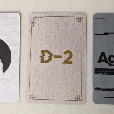 Pack 3 Photocards AGUST D-2 - Etsy