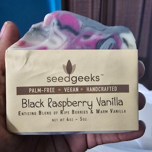 Black Raspberry Vanilla Soap Vegan Soap, Homemade Soap, Handmade Soap ...