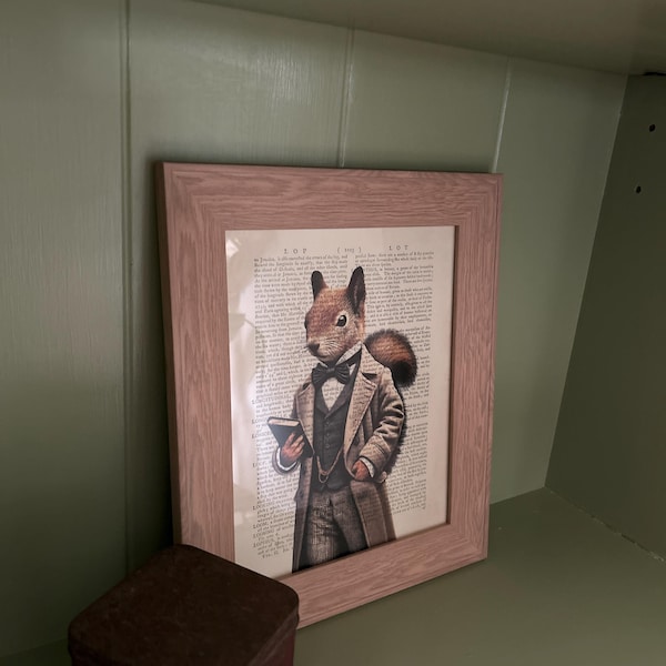 Three Wise Monkeys Dictionary Art Print Set, See No Evil, Hear No Evil ...