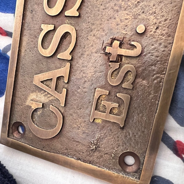 Custom Plaques in Oil-rubbed Bronze - Personalized 3D Plaque - Vintage ...