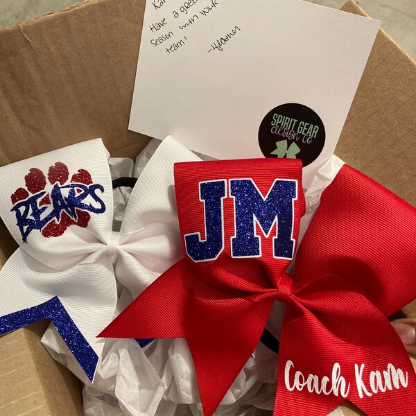 School Spirit Bow - High School Cheer - Team Bow - Custom Hair Bow ...