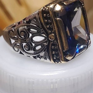 Archer Thumb Carved Silver Ring , Turkish Flag Motif Silver Thumb Ring ...