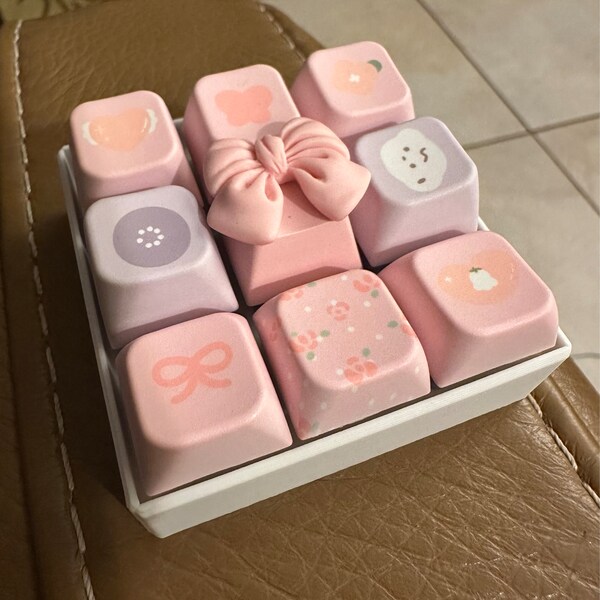 4 Button Desktop Mechanical Keyboard Fidget Toy 4 Key Sensory ADHD ...