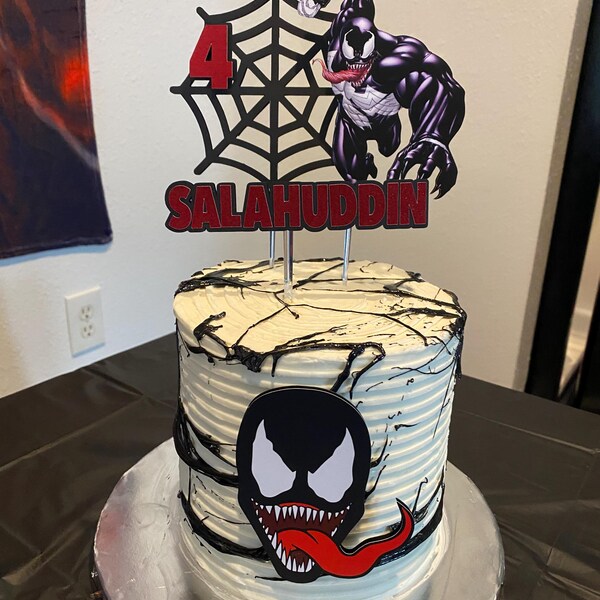 Venom Cake Topper - Venom Birthday - Etsy