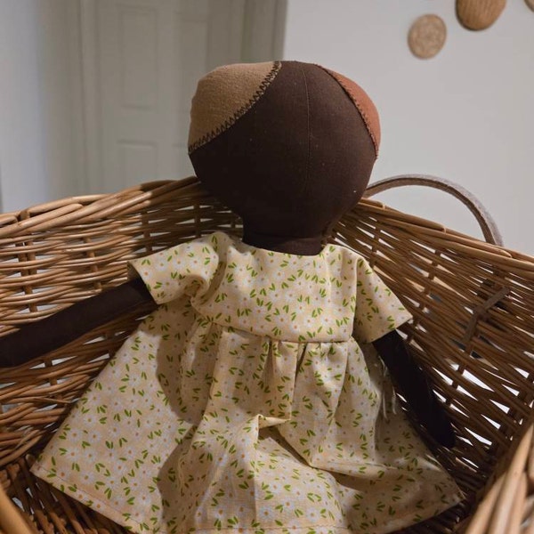 Doll Dress PDF Sewing Pattern and Tutorial - for Studio Seren Stuffed ...