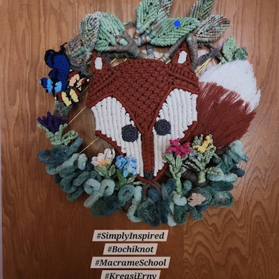 Tutorial PDF for Macrame Half Mandala Pattern Semi Circular Leaf Wall ...