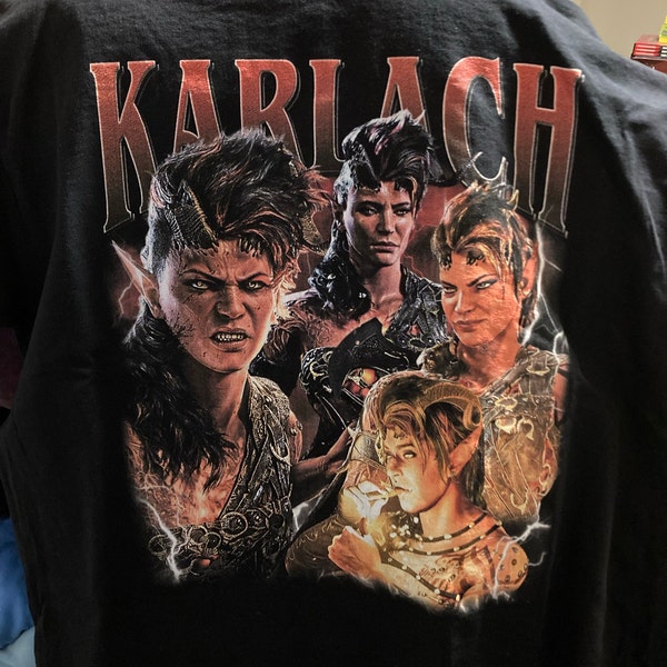 Limited Karlach Baldurs Gate 3 Vintage T-shirt, Gift for Women and Man ...