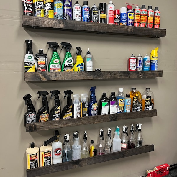 Spray Aerosol Can Bottle (a1) Shelf Kit Garage Storage Organization ...
